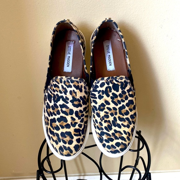Steve Madden | Shoes | Steve Madden Symba Leopard Print Slipon Sneaker ...